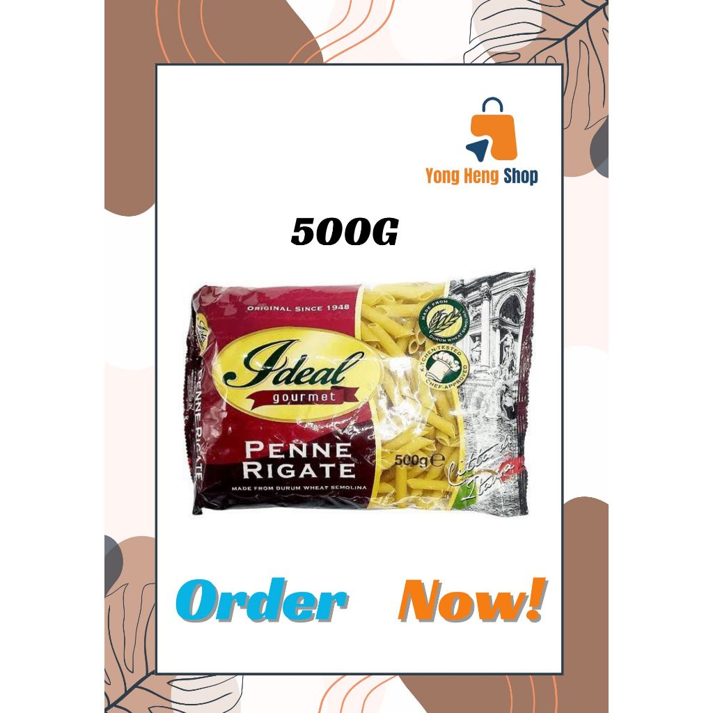 Ideal Gourmet Penne Rigate 500G Use in Pasta salad,penne alfredo,bake ...