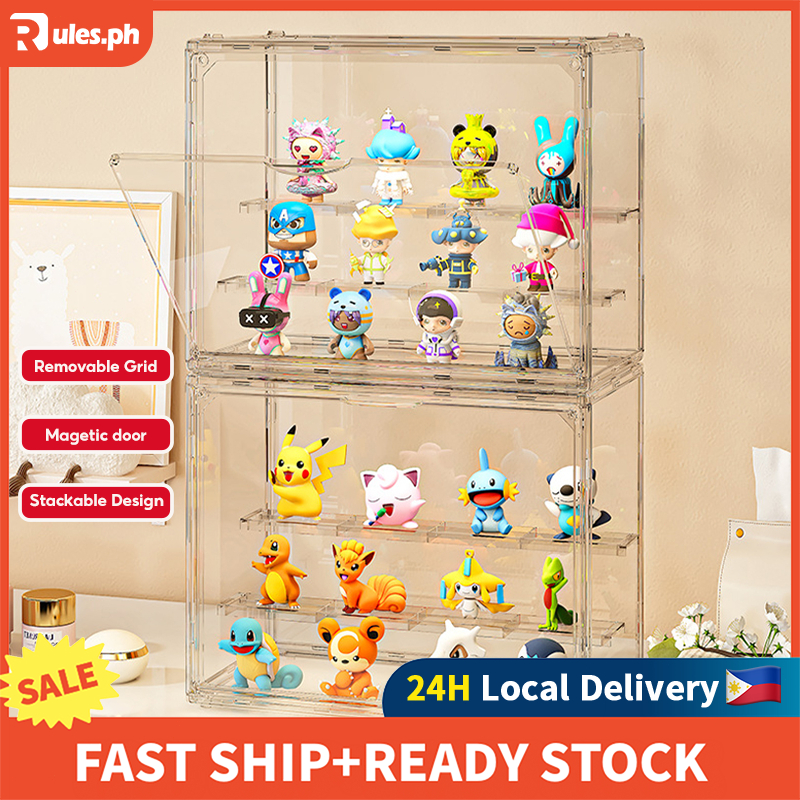 Rules Dustproof Acrylic Display Case Stackable Popmart Blind Box Figure ...