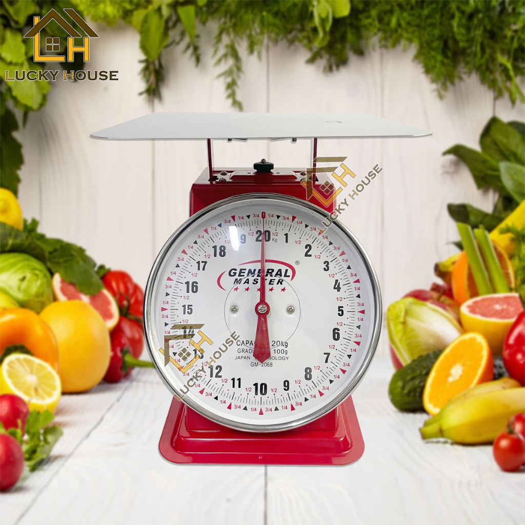 20kg Flat Scale General Master Weighing Scale Accurate Table Top ...