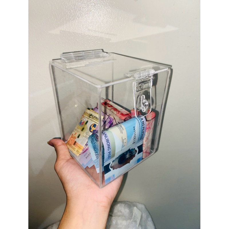 Transparent Alkansya For Bills / Suggestion Box / Clear Tipbox ...