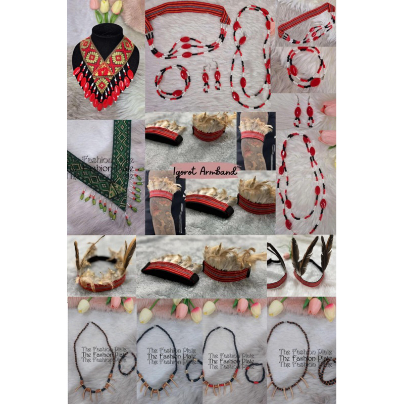 Ethnic Igorot Cordilleran Necklace Chocker Bracelet Earrings Set ...