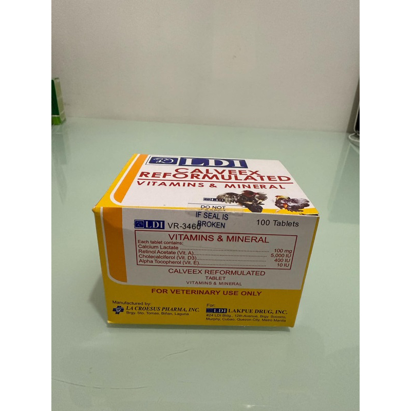 Calveex Reformulated Vitamins and Minerals 100 tablets (1BOX) | Shopee ...