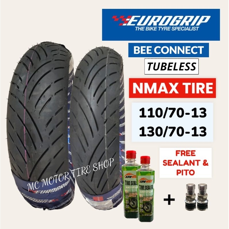 Eurogrip Bee Connect size 13 Tubeless for Nmax tire, | Shopee Philippines
