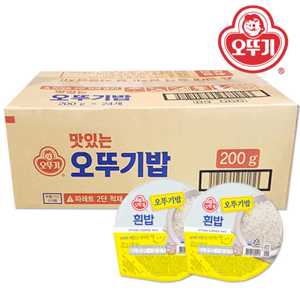 Ottogi Bap Cooked Rice KOREA OTTUGI INSTANT COOKED RICE (200g X24pcs ...