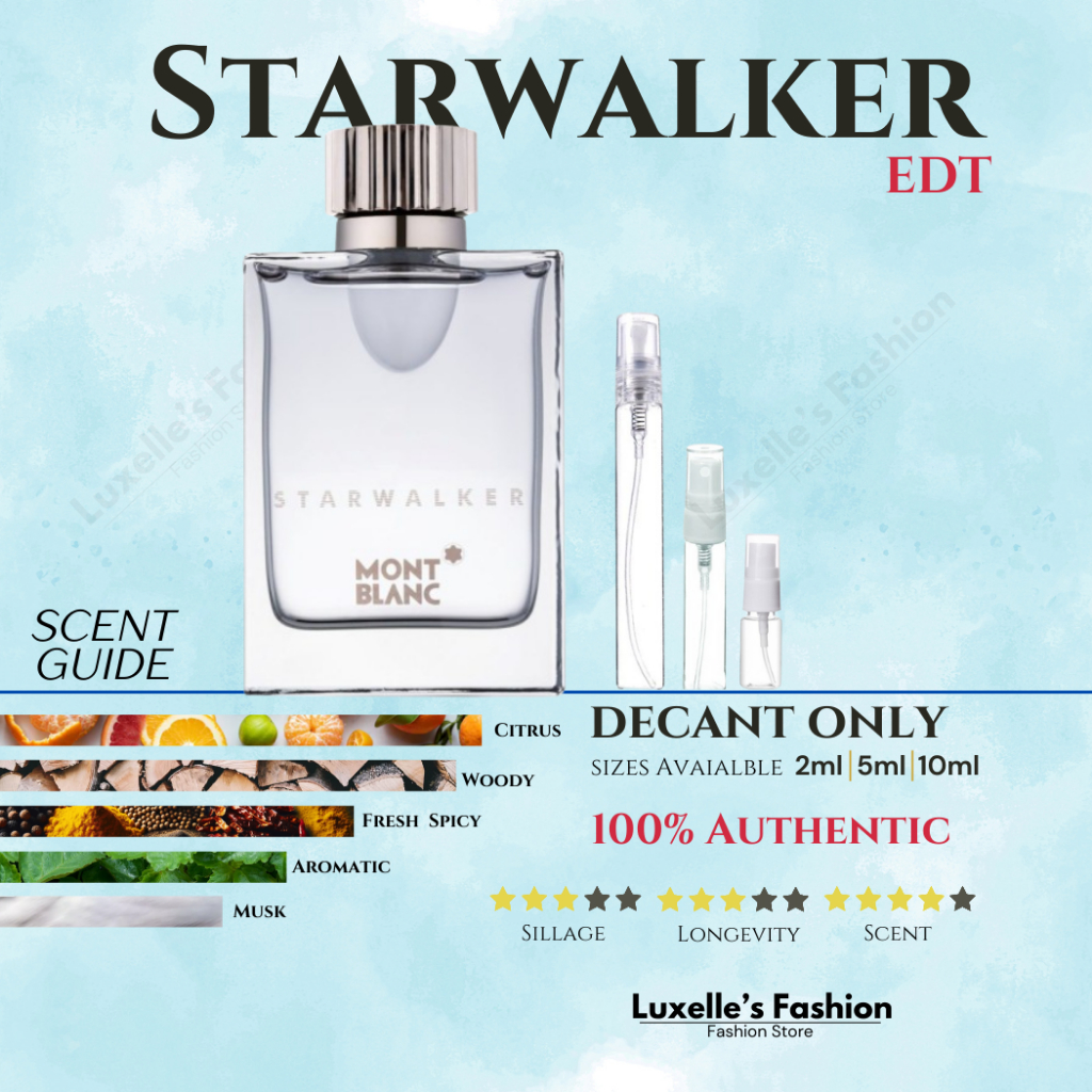 Starwalker EDT Perfume for men Decant / Takal | Shopee Philippines
