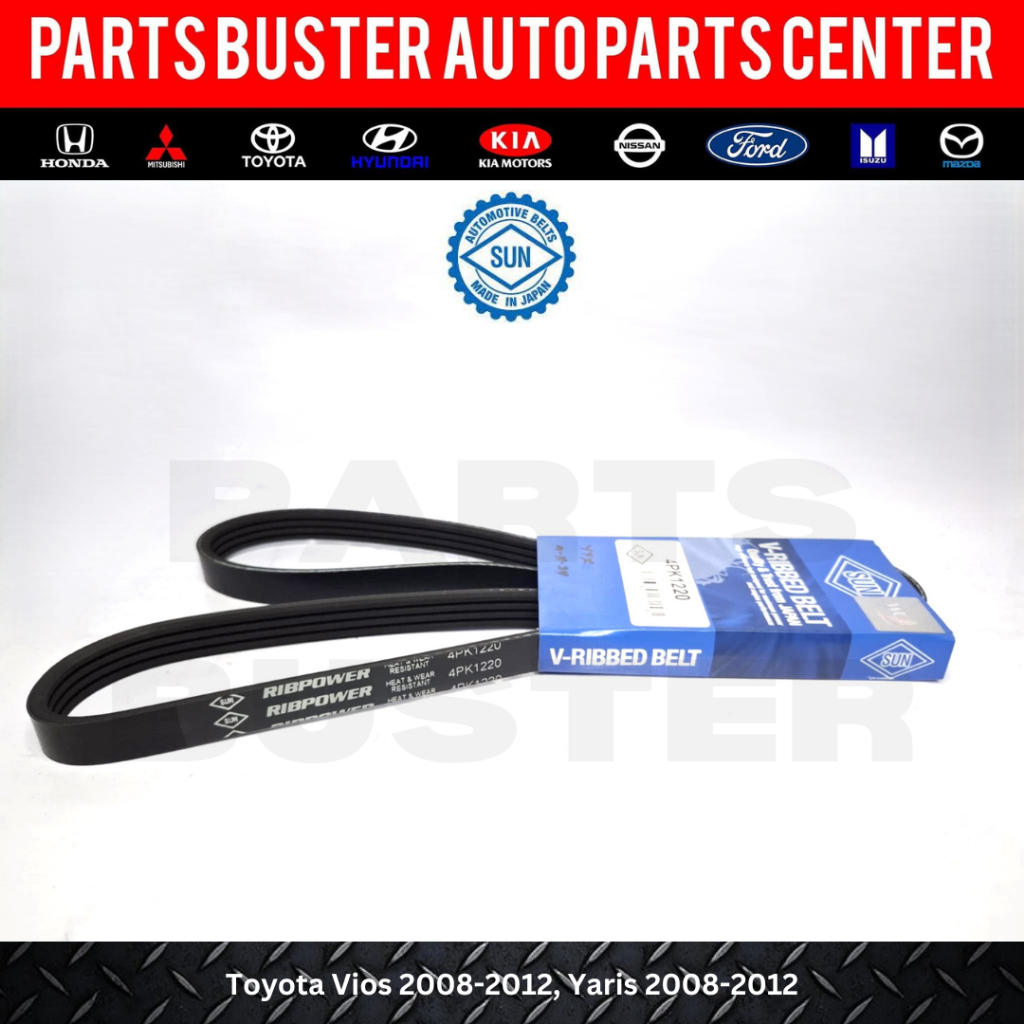 (Alternator + Aircon Power Steering Belt) for Toyota Vios 2008-2012 ...
