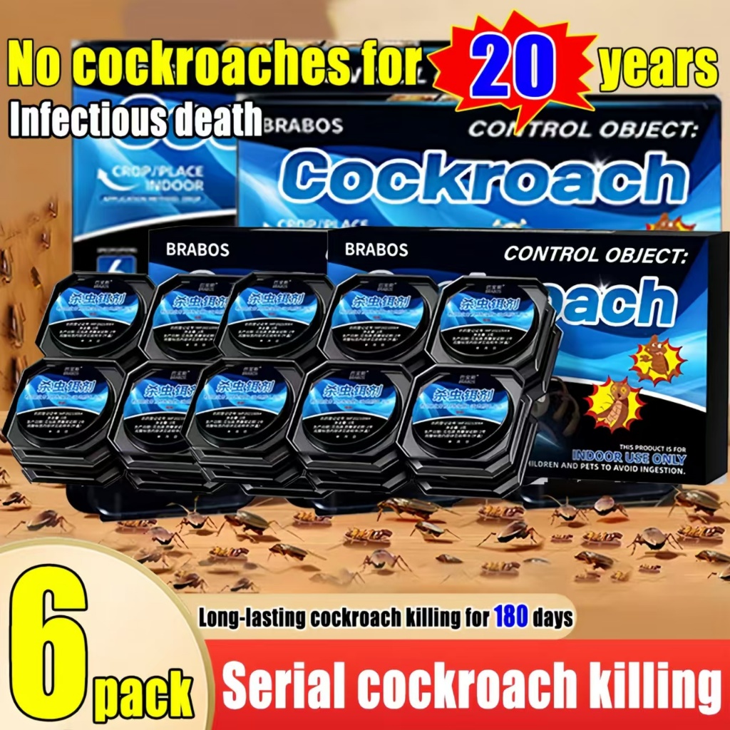 Japan 6 pcs/box Cockroach Gel Bait Repellent Cockroach killer Trap Non ...