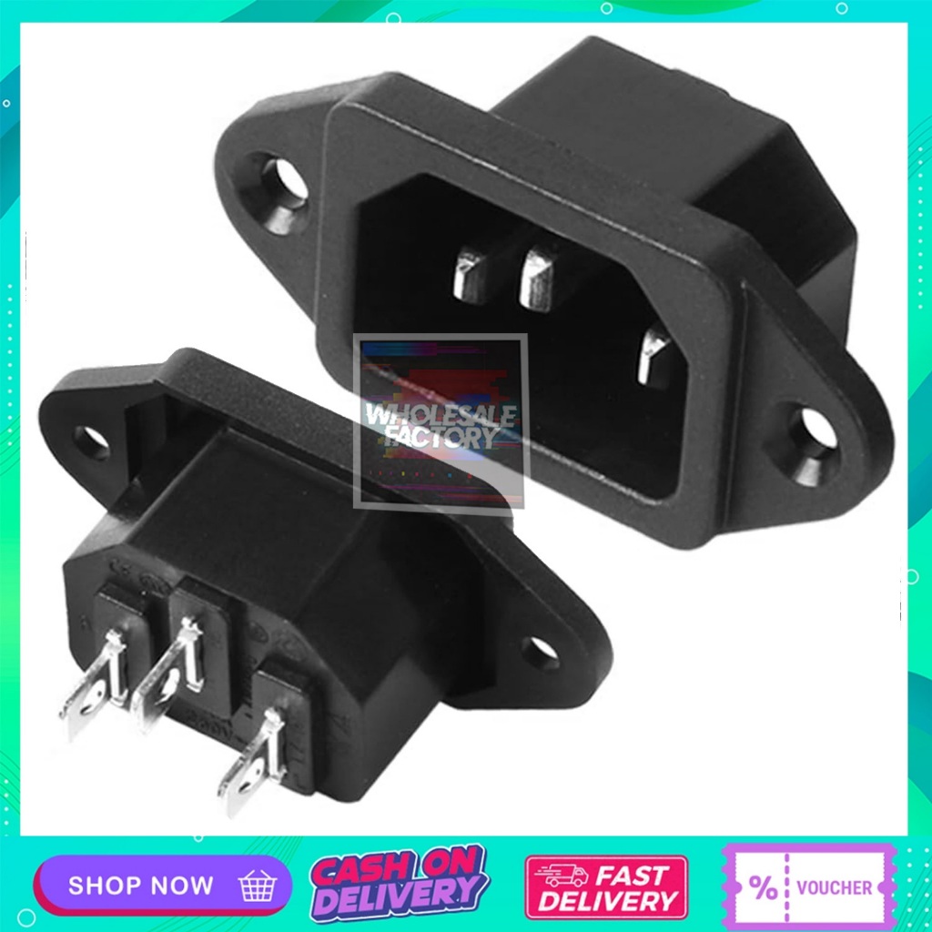 WHOLESALE Rice Cooker Socket Replacement AC Power Socket 3 Pins 10A ...