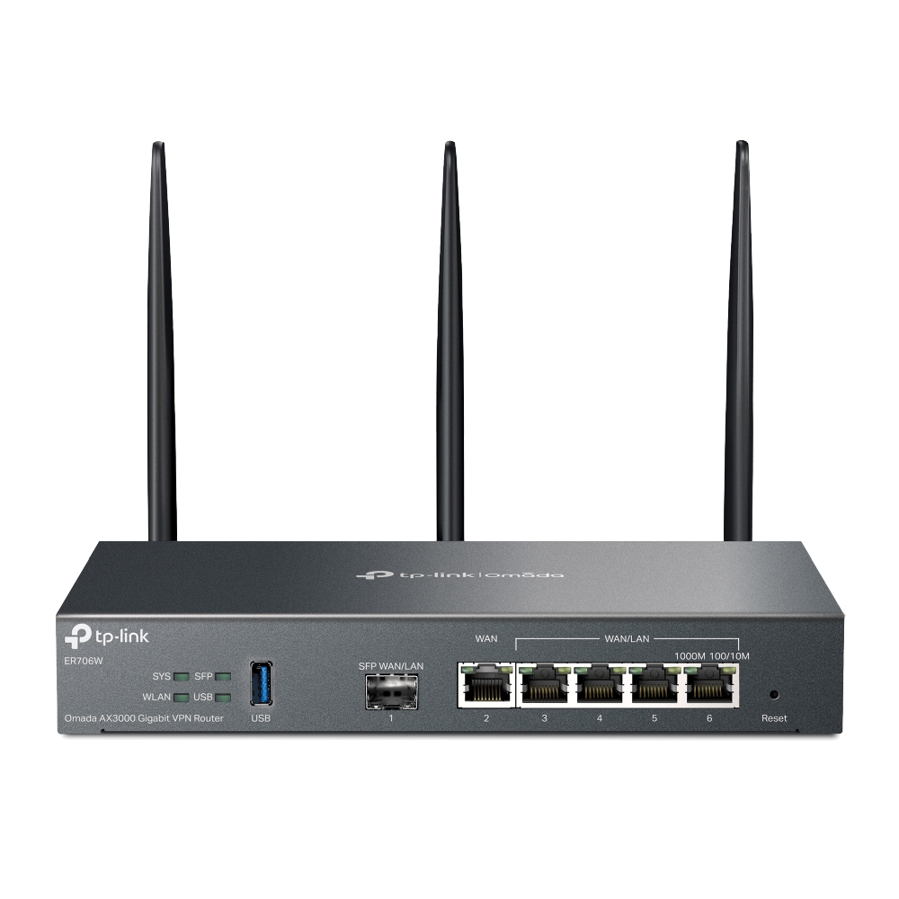 TP-Link Omada AX3000 WiFi 6 Dual Band VPN Router & 6-Port Gigabit ...