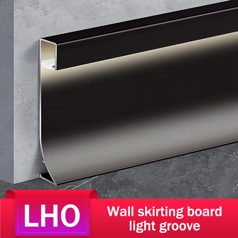 Customized LED Led Strip Light Skirting Board Profile Modern Flooring ...