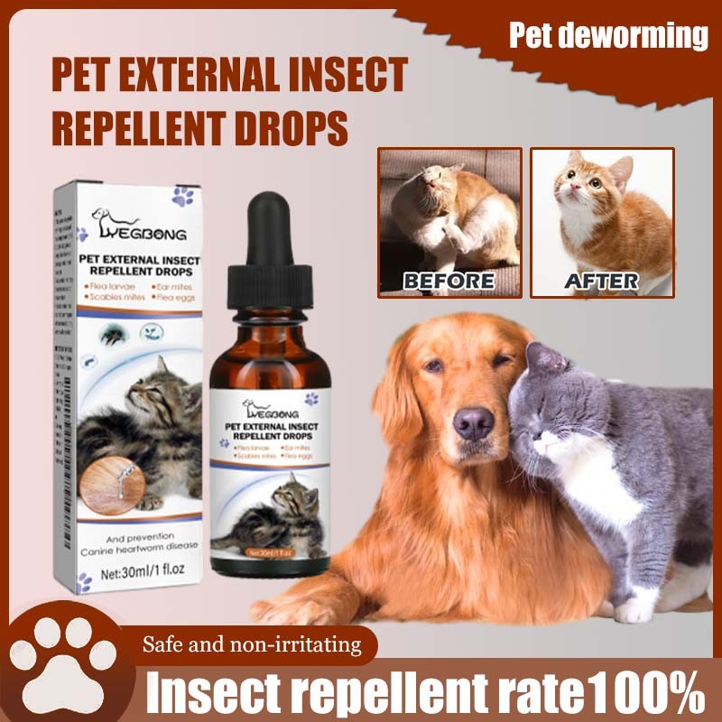 Pet Spot-On Solutions Dewormer Tablet Drop Dog Anti Tick and Flea For ...