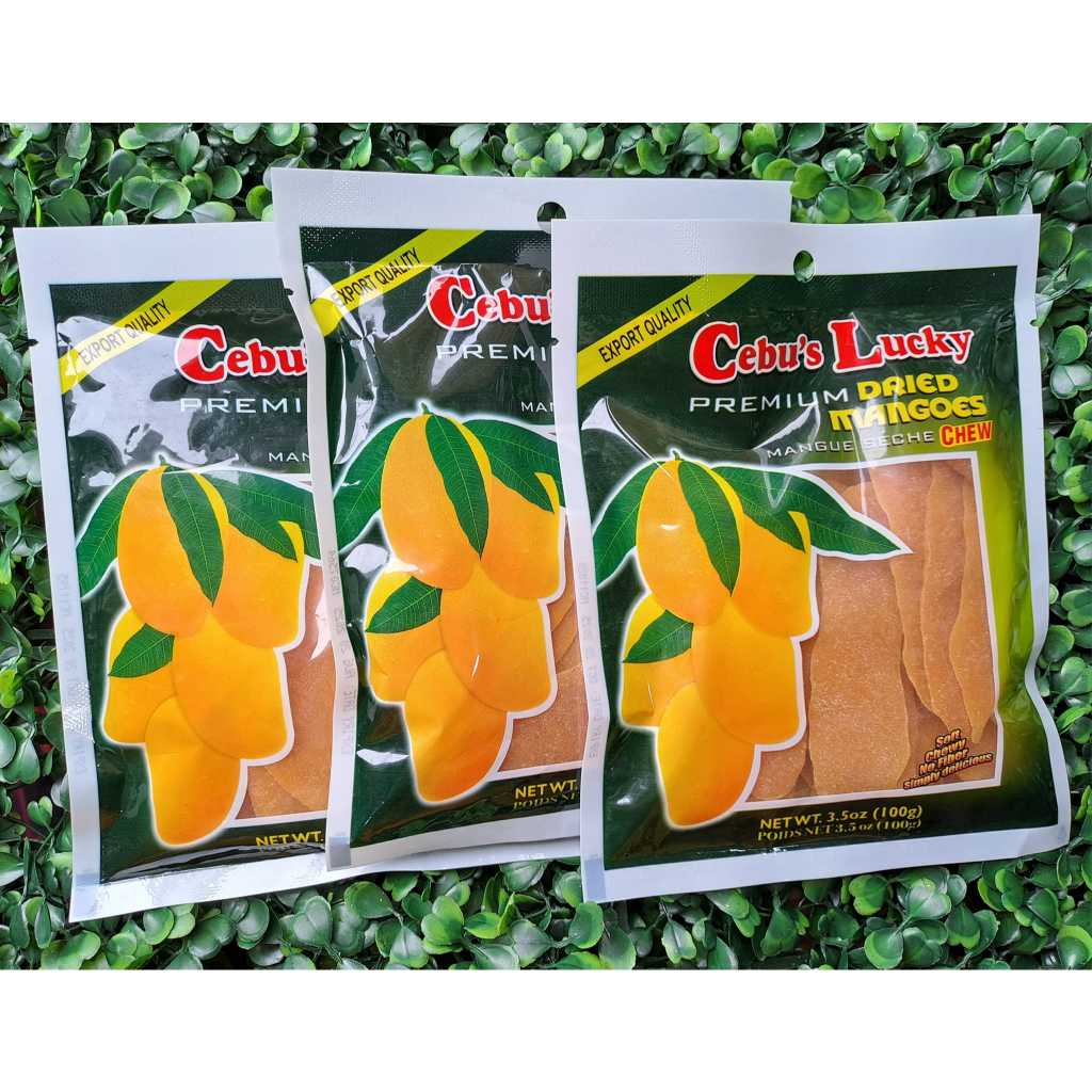 Cebu's Best CEBU LUCKY PREMIUM DREID MANGO CHEW in 100g & 200g per ...