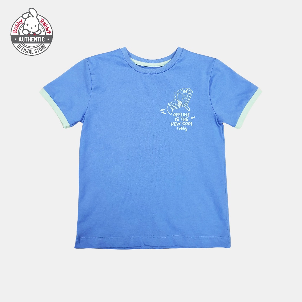 Robby Rabbit New Cool Graphic Tee (Blue) | Shopee Philippines