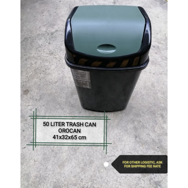 50 liter trash can swing dust bin orocan basurahan (for other logistic ...