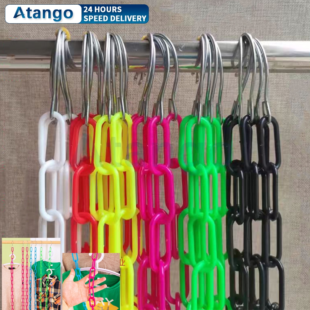 COD Plastic Hanger Chain Plastic Chain And Metal Chain With One Side ...