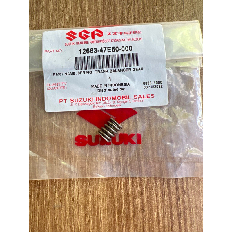 12663-47E50-000 GENUINE SPRING, CRANK BALANCER GEAR RAIDER 150 CARB ...