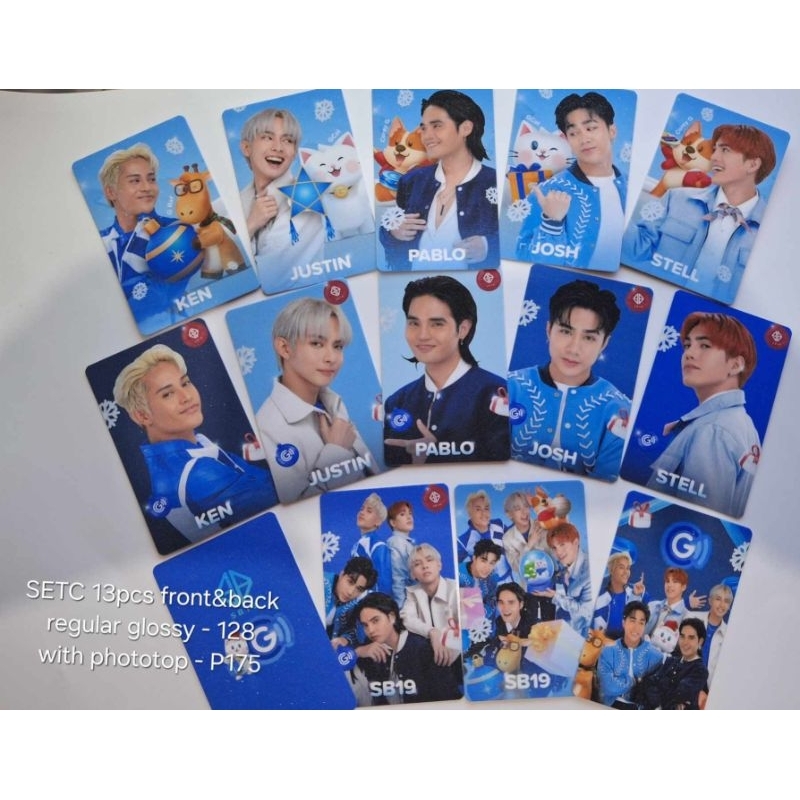 SB19 MERRY GCASH PHOTOCARDS SET HIGH QUALITY PRINT | Shopee Philippines