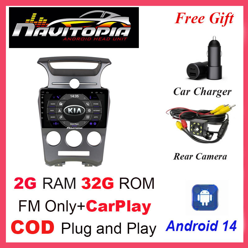 NAVITOPIA Android 14 Car Head Unit for Kia Carens 2007 2008 2009 2010 ...