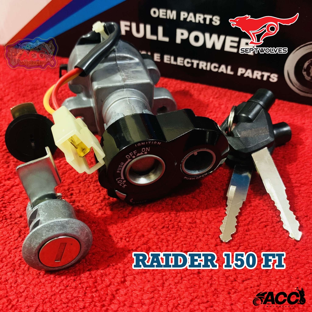 Raider R150 Fi Lock Set Anti Theft Main Ignition Switch with Keys ...