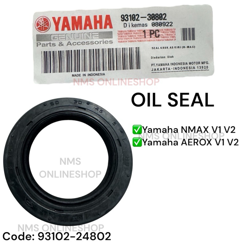 YAMAHA 93102-30802 OIL SEAL - OIL SEAL - PULLEY SIDE NMAX V1 V2 2023 ... YAMAHA 93102-30802 OIL SEAL - OIL SEAL - PULLEY SIDE NMAX V1 V2 2023 ...
