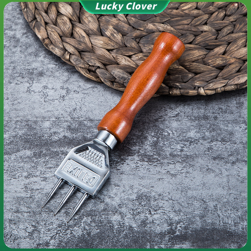 Solid Wood Handle Ice Pick Ice Crusher Stainless Steel Ice Chipper for ...