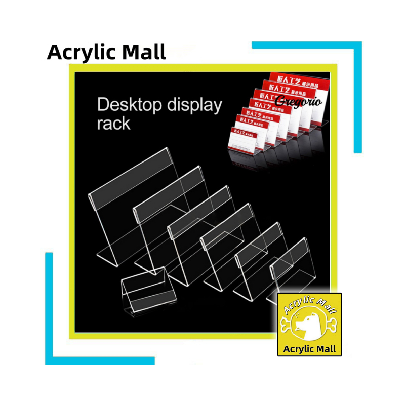 Acrylic Clear Desktop Sign Label Display Holder Price Name Card Tag ...
