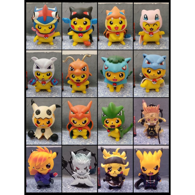 Pokemon Anime Pikachu Cosplay Chibi Action Figure Toys (KO/BL) | Shopee ...