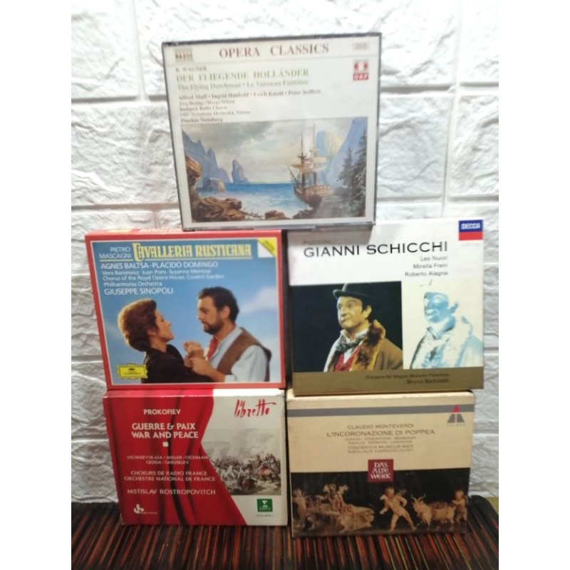 Lot of 5 BOX SETS Vintage Collectible CLASSIC OPERA Music Albums ...