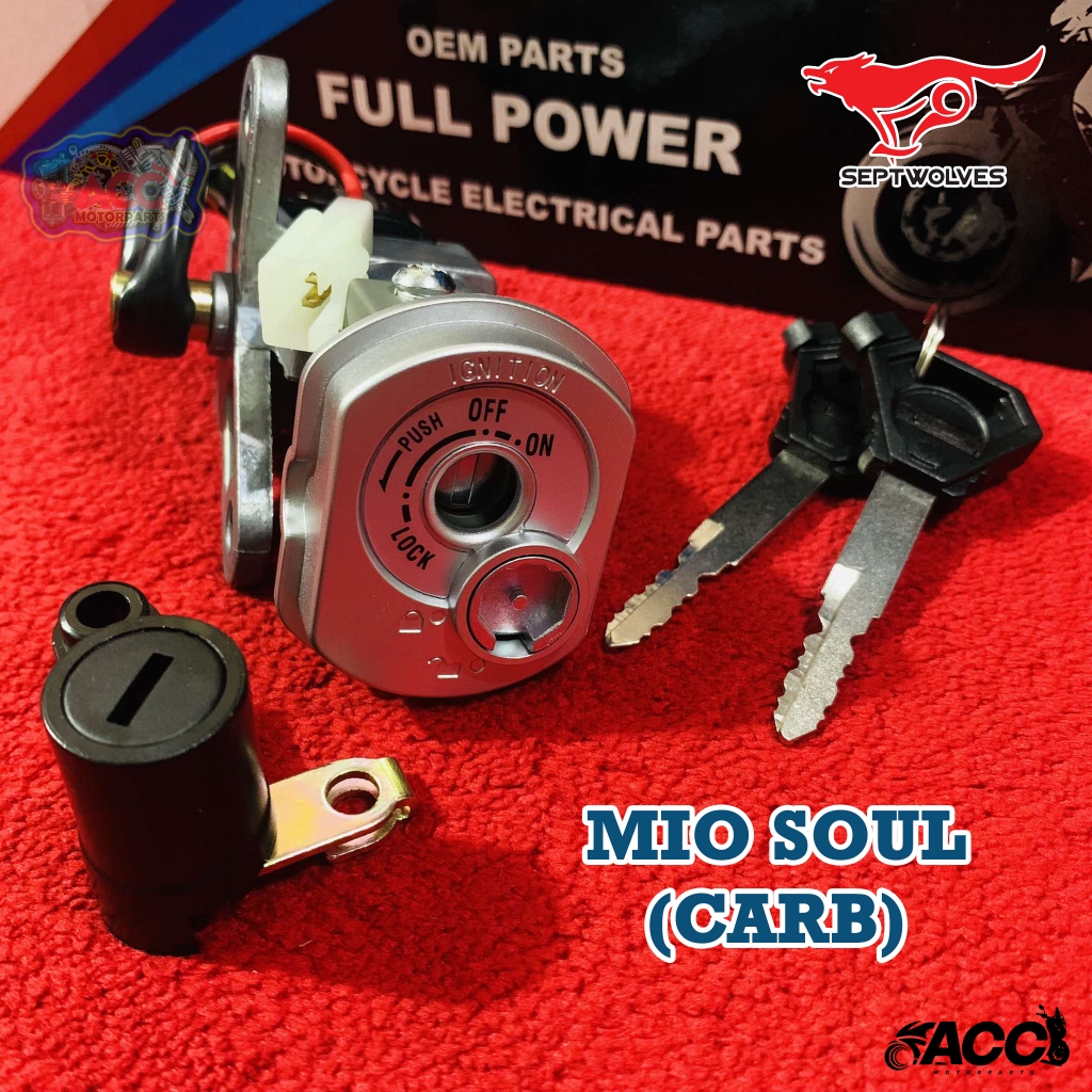 Mio Soul Carb Lock Set Anti Theft Main Ignition Switch with Keys ...