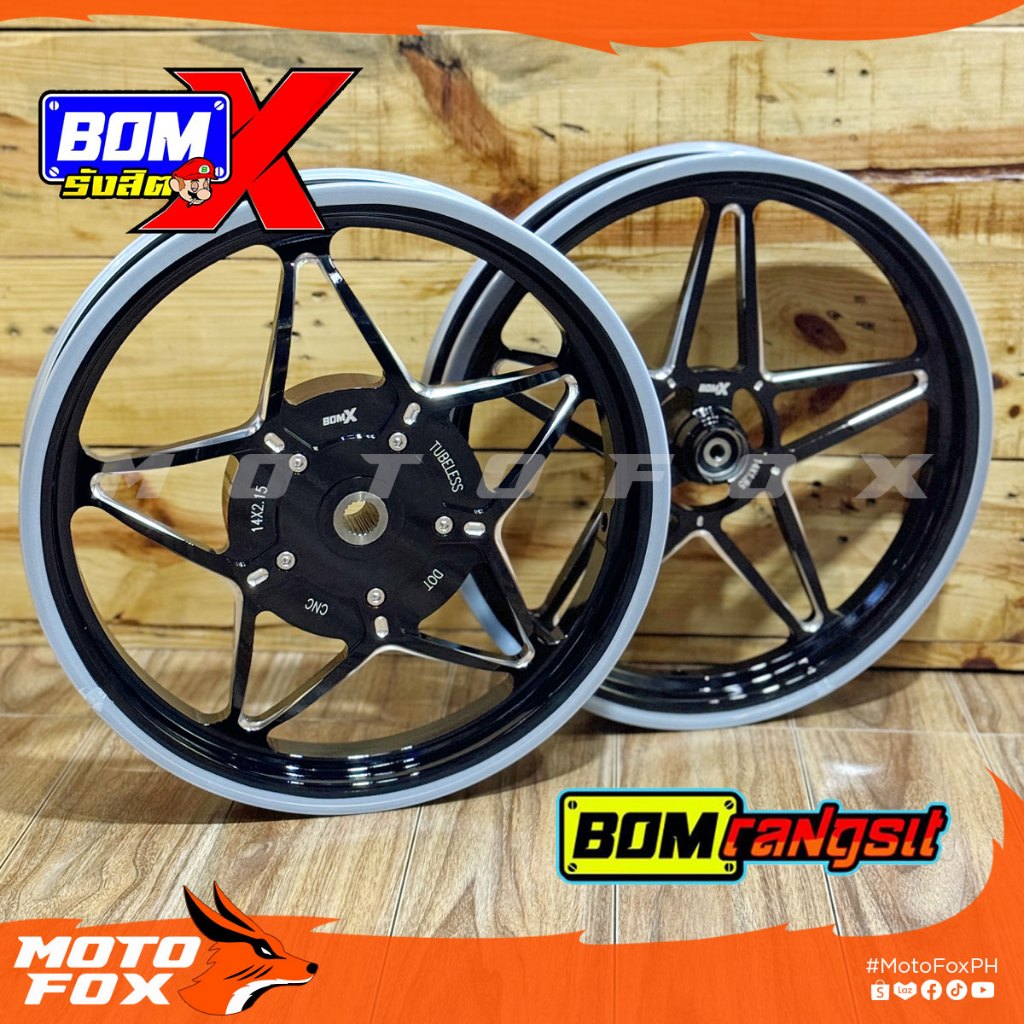 BomX Bom Rangsit LYNX Star Mags -Mio i 125 / M3 - 14's 5 Spokes ...