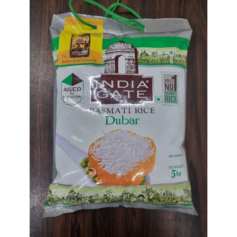 Indian gate basmati rice Dubar 5kg long grain | Shopee Philippines