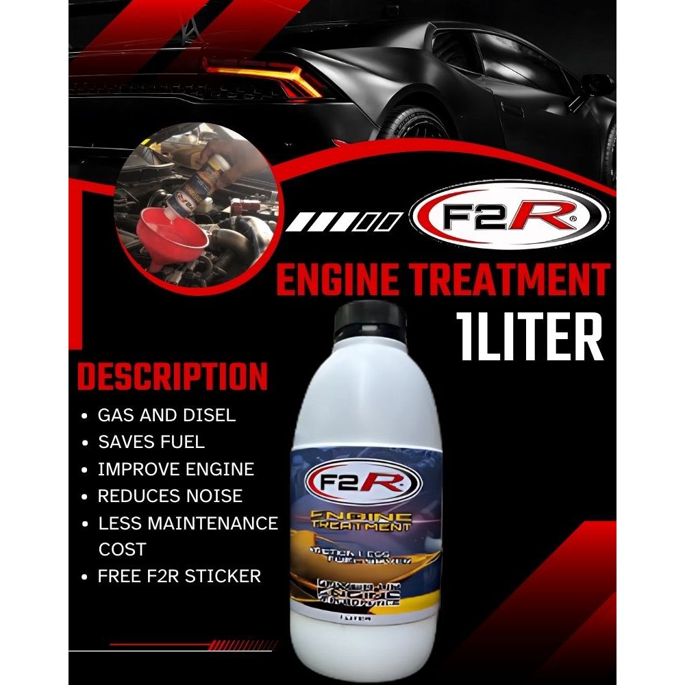 F2R ENGINE TREATMENT (1Liter) WITH FREE F2R STISCKER - ON HAND (COD ...
