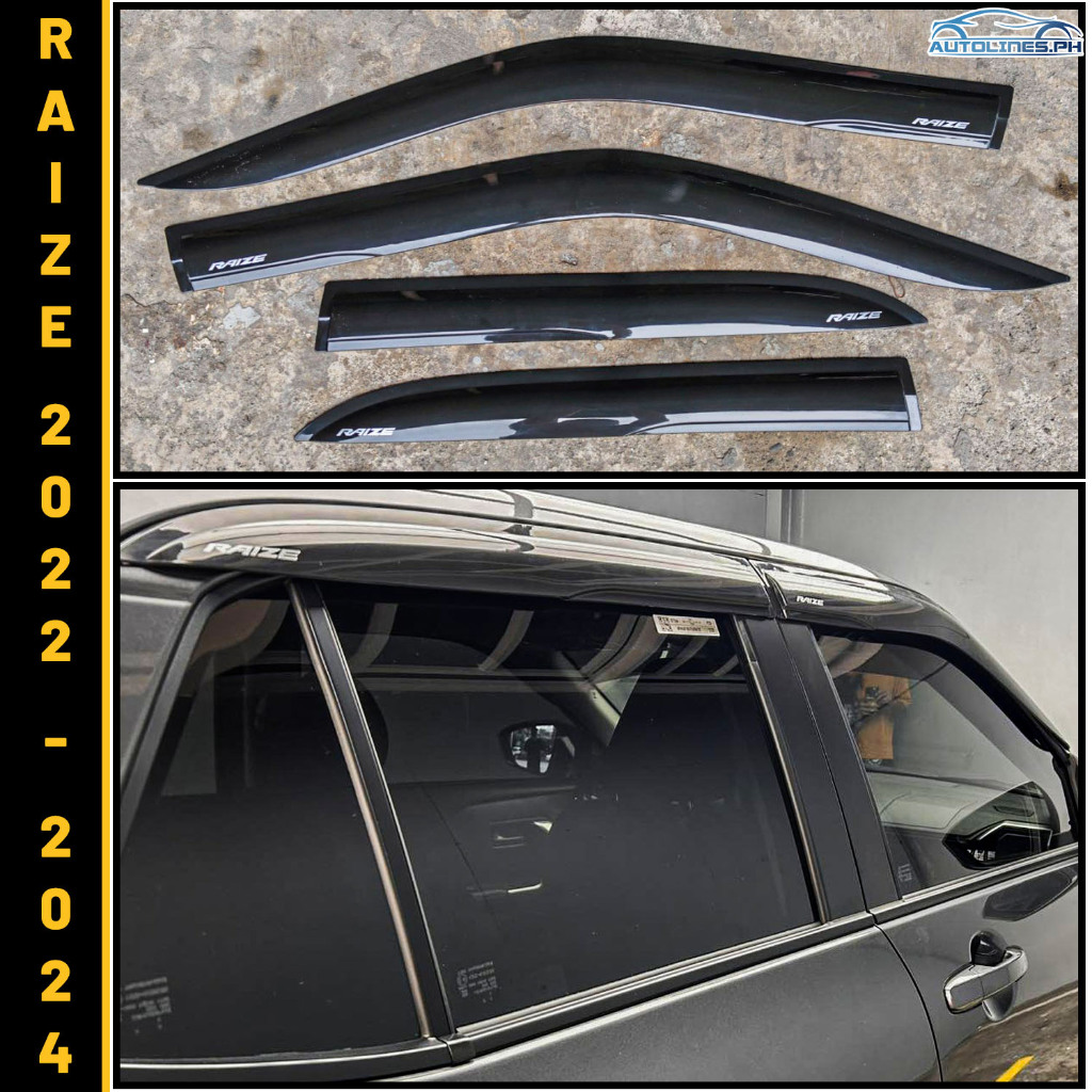 TOYOTA RAIZE 2022 - 2026 RAIN VISOR (2022 2023 2024 2025 2026) | Shopee ...