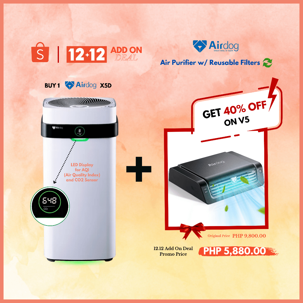 Airdog Air Purifier X5D (with CO2 Sensor) | Shopee Philippines