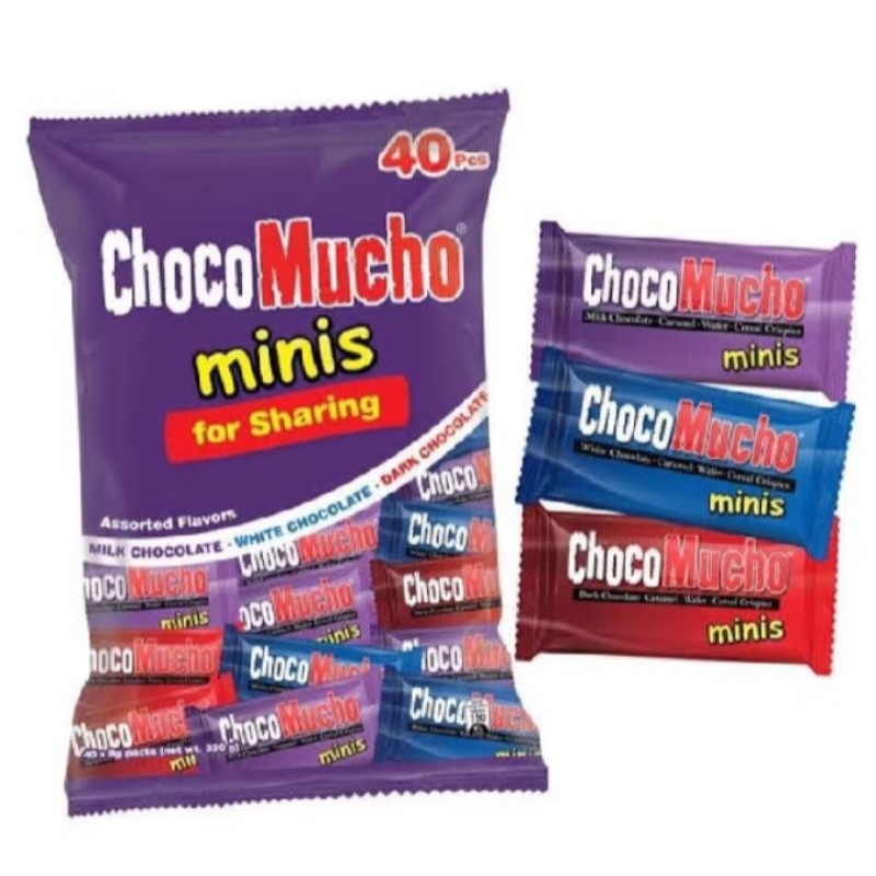 Choco Mucho Minis Assorted Bag 40pcs | Shopee Philippines