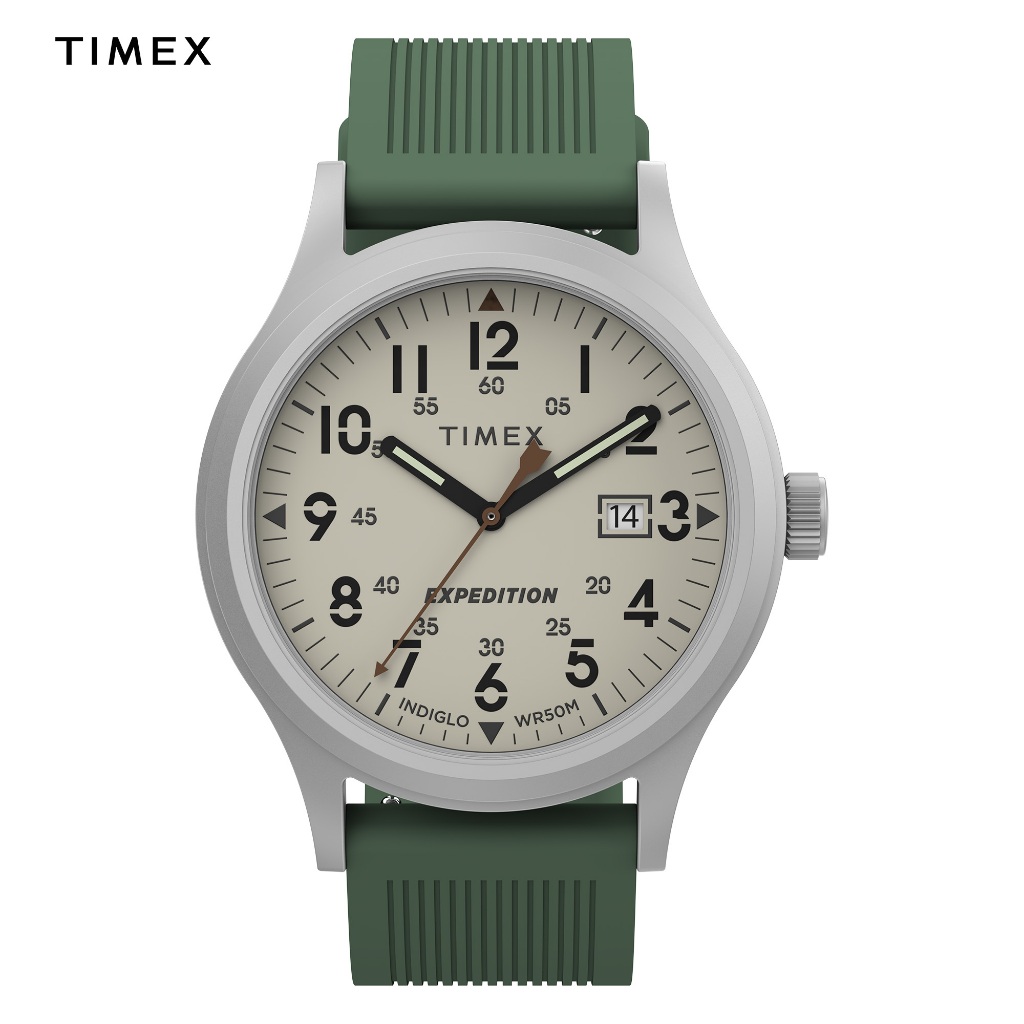 Timex Expedition Green Rubber Analog Quartz Watch For Men TW4B30100 ...