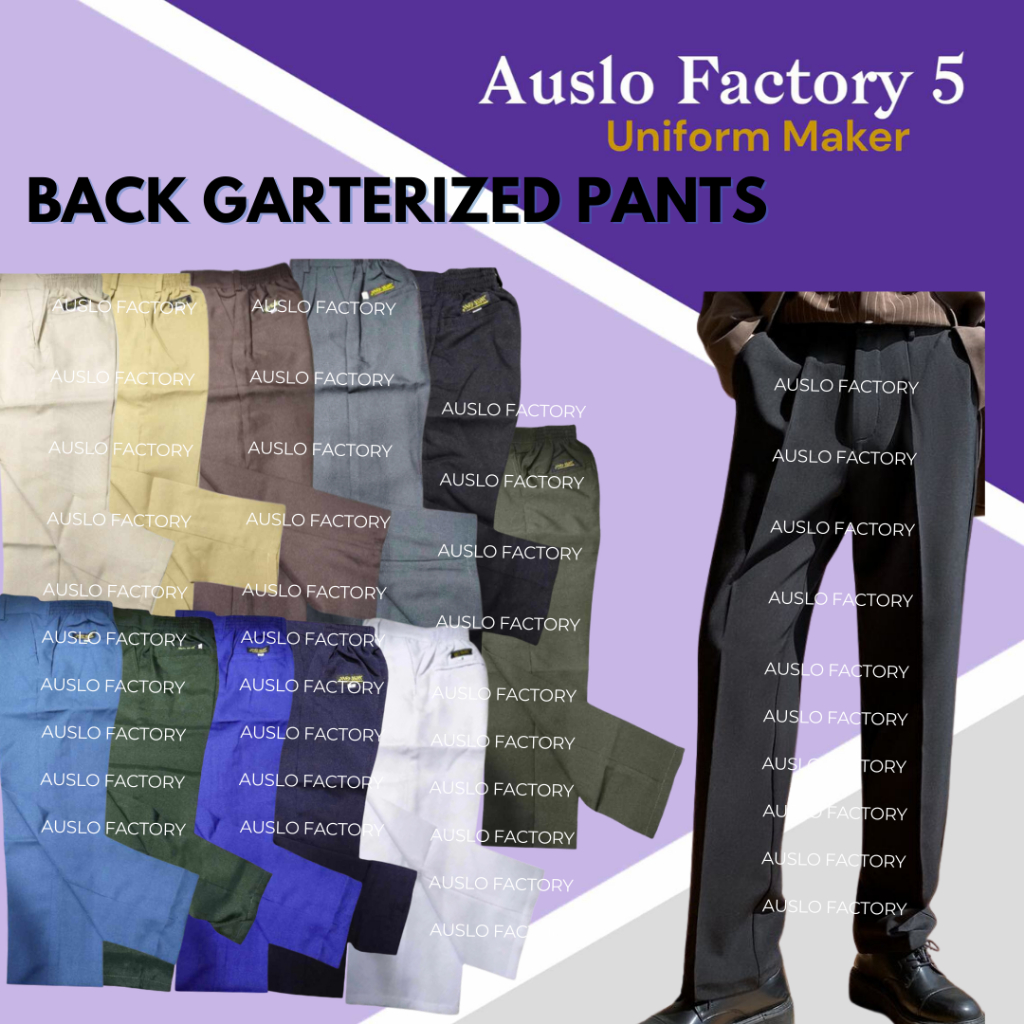 Af Five Standard School Uniform Back Garterized Slacks Available with ...