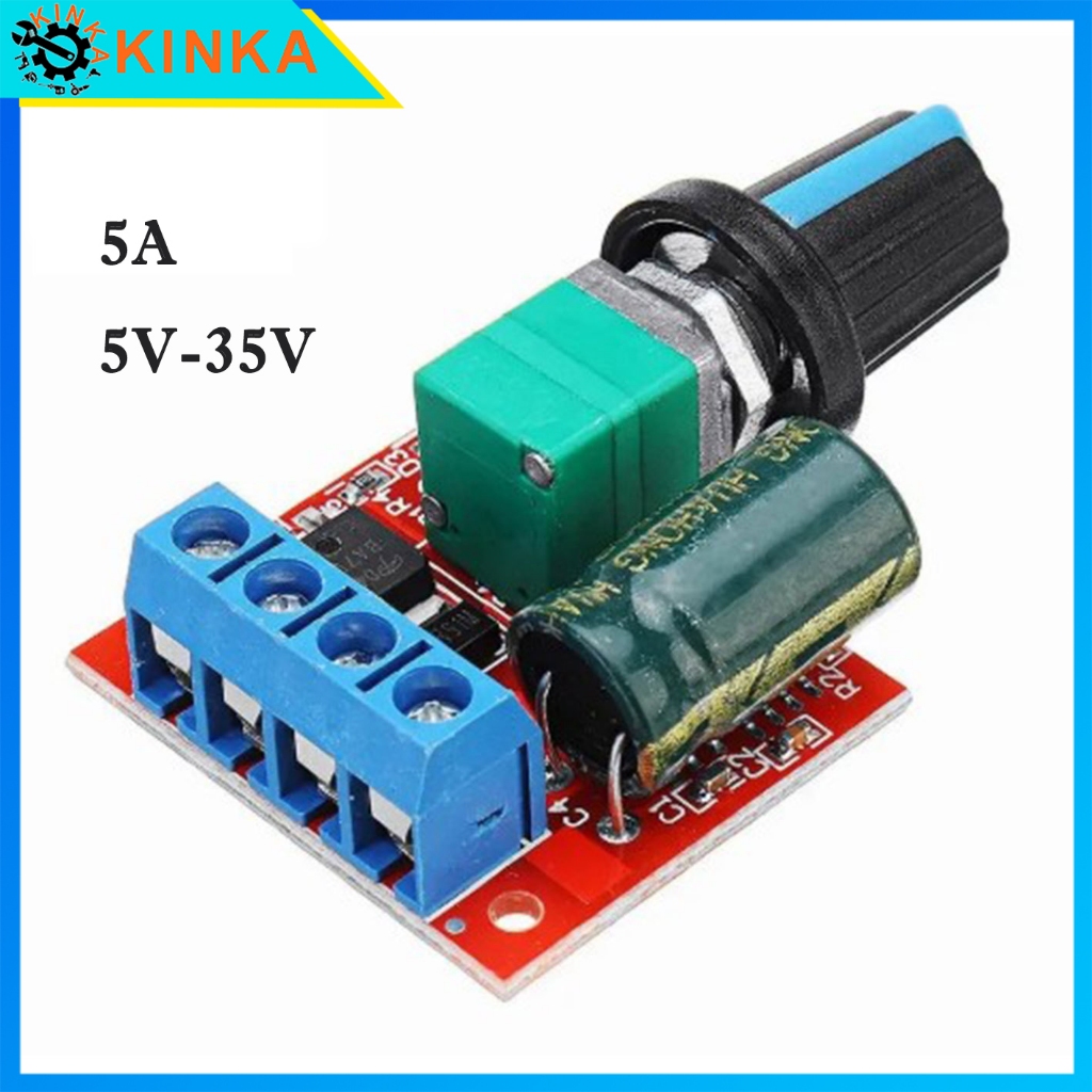 1PCS Mini 5A PWM Max 90W DC Motor Speed Controller Board Module DC-DC 5V-35V Speed Control ...