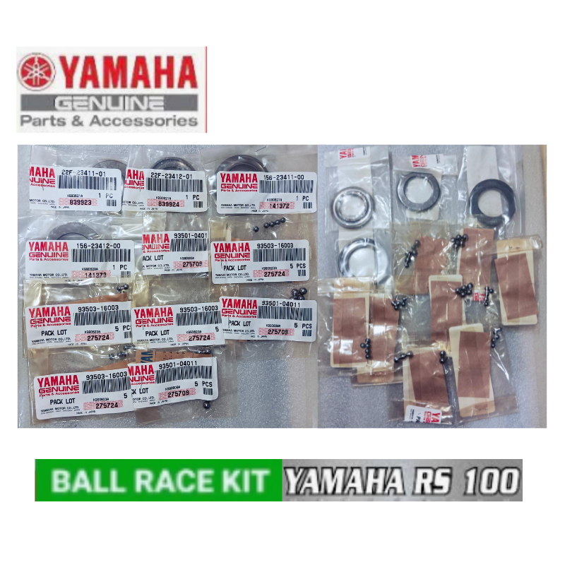 YAMAHA GENUINE BALL RACE KIT for RS100 (Bargain )(set) | Shopee Philippines