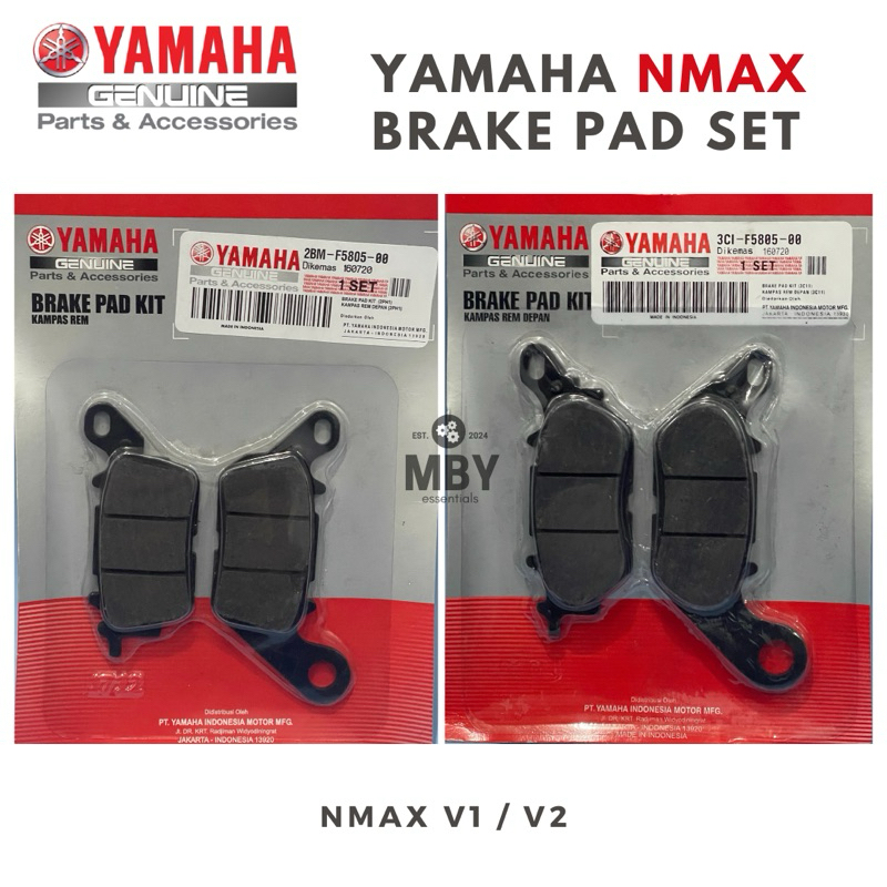 YAMAHA NMAX ABS/NON-ABS BRAKE PAD FRONT and REAR set V1 V2 or 2023 ...