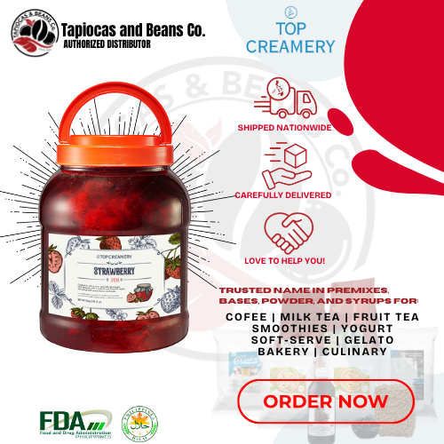 Strawberry Fruit Jam 4.2kg || TOP Creamery Series | Shopee Philippines