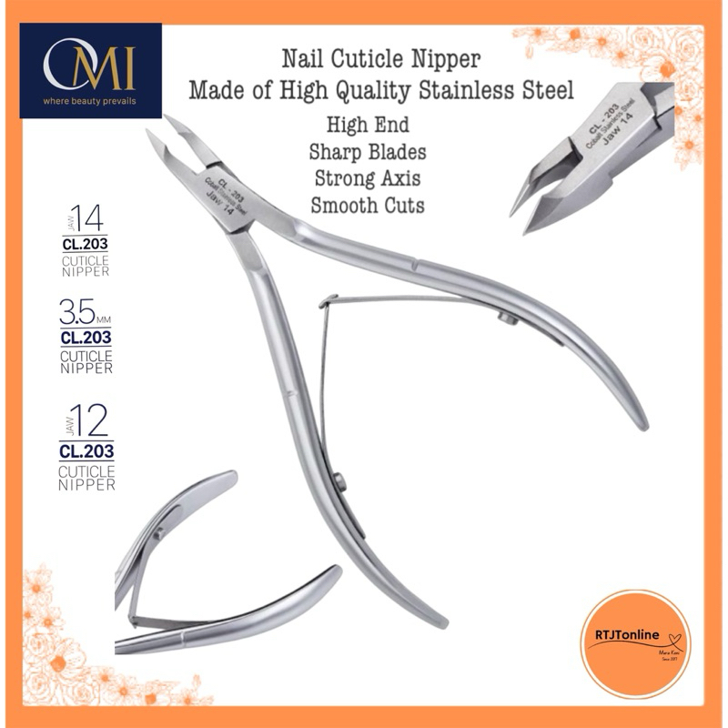 OMI High End Nail Cuticle Nipper Cutter Jaw 12 14 and 3.5mm | Shopee ...