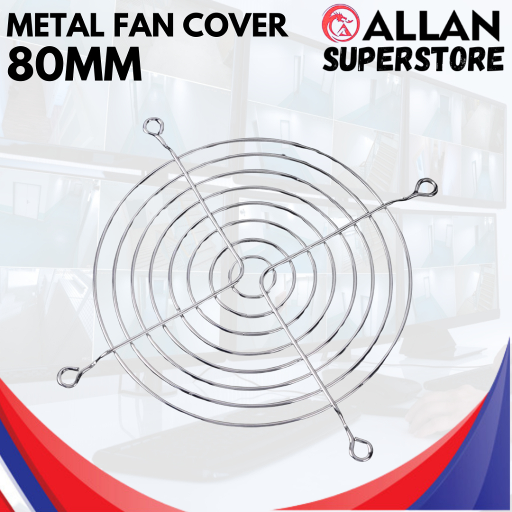 Allan Superstore Metal Cover 80mm fan | Heavy Duty | Computer Fan Cover ...