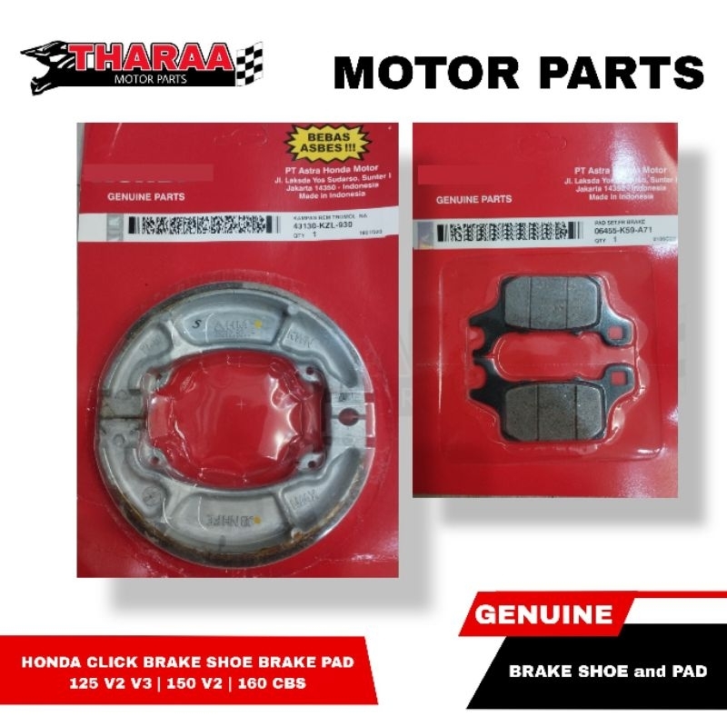 HONDA CLICK BRAKE SHOE & PAD 125 150 | Shopee Philippines
