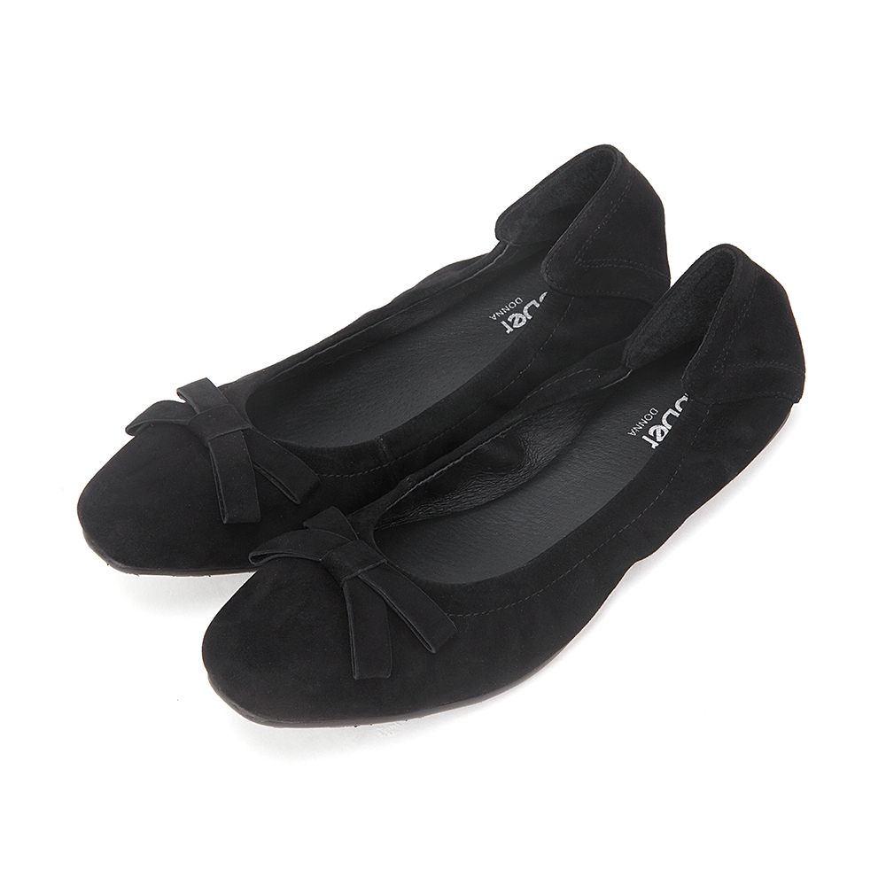 Pabder CS4800 Ladies Suede Flats Black | Shopee Philippines
