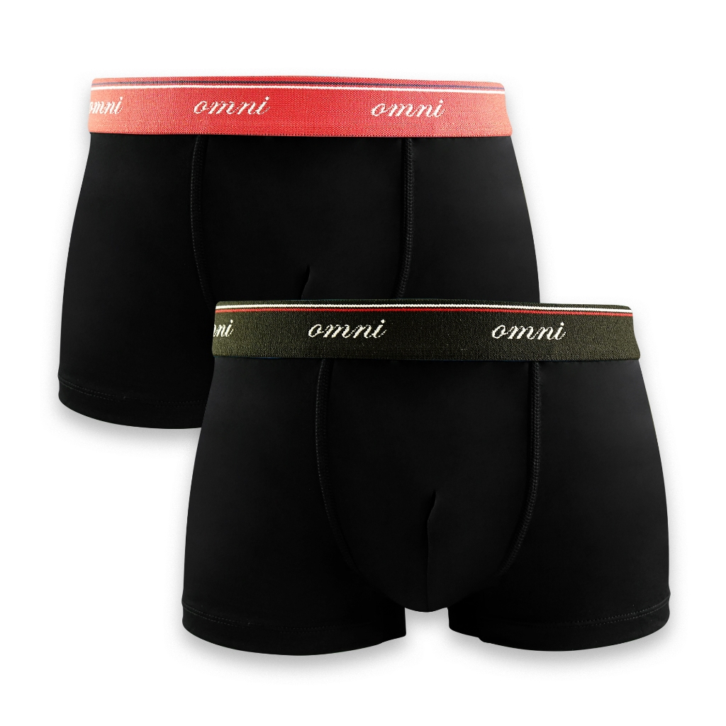 OMNI By SO-EN Men's 2 pieces 3T Oakmont Collection Cotton Boxer Brief ...