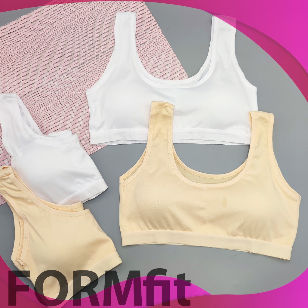 FORMfit: Girls Beginners Padded Cotton Stretchable Sando Baby Bra ...