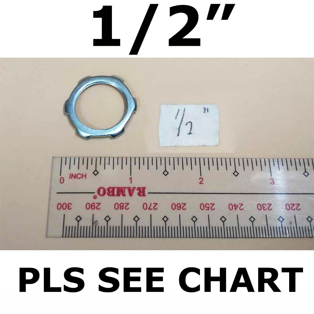 IMC LOCK NUT 1/2" ( TINGI 2 PIECES ) LOCKNUT INTERMEDIATE METAL CONDUIT