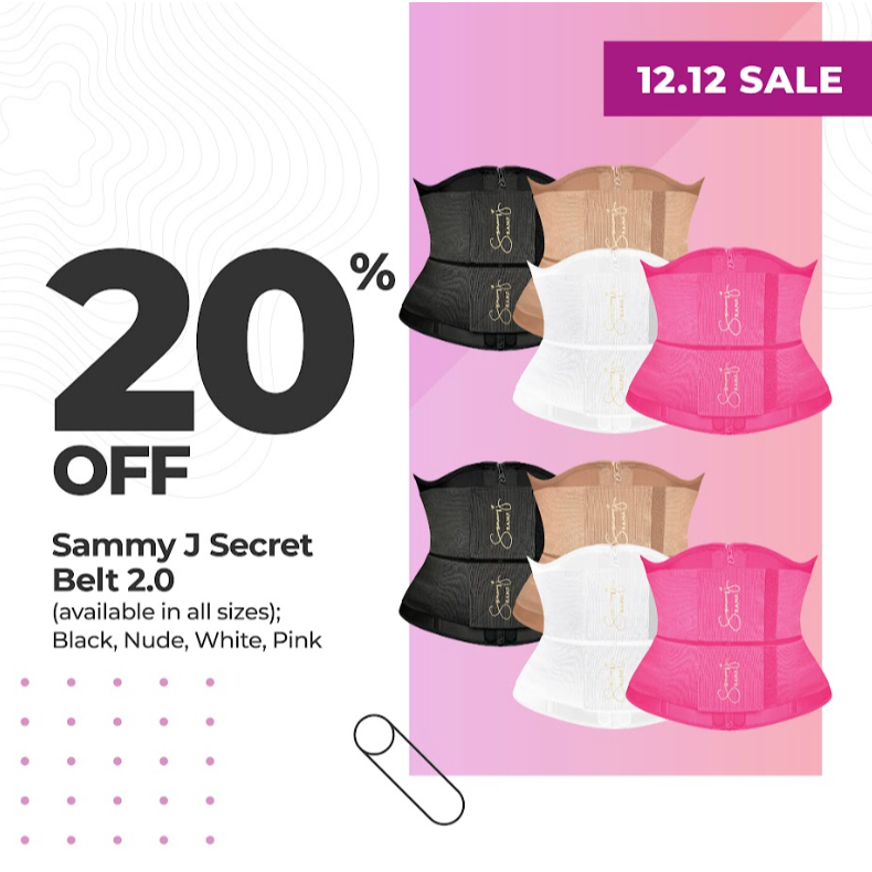 Jml Sammyj Secret Belt 20 All Colors Shopee Philippines