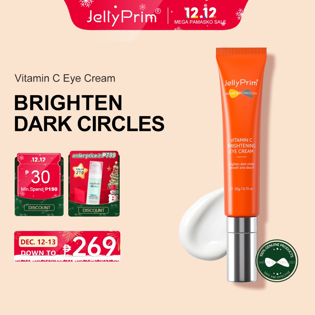 JellyPrim Eye Creams Fade Dark Circles Vitamin C Anti Aging Reduce Fine ...